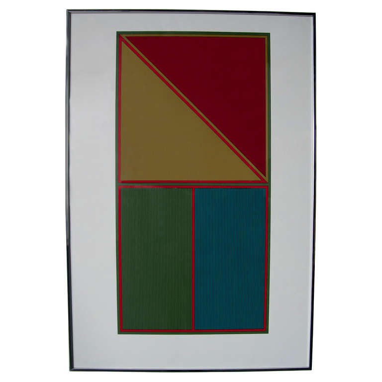 Set of Four Geometric Lithographs by Gordon House at 1stDibs