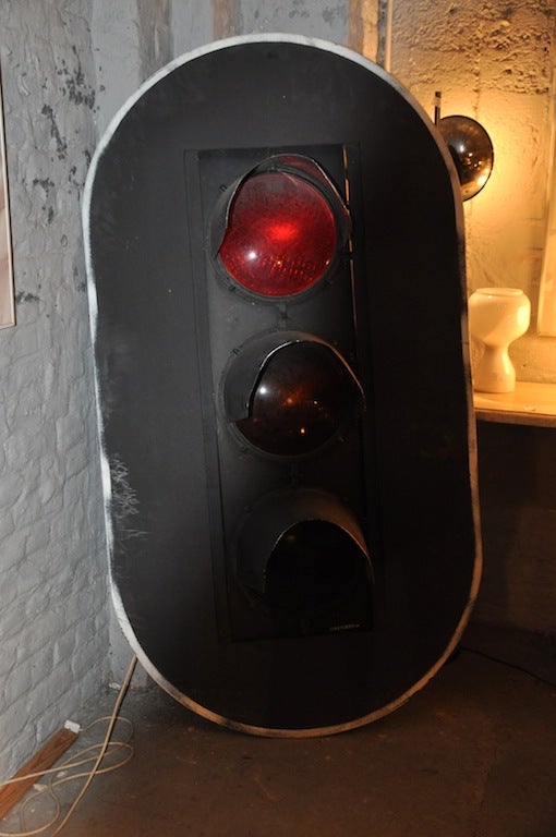 Huge Pair Of Traffic Light Floor Lamps at 1stDibs