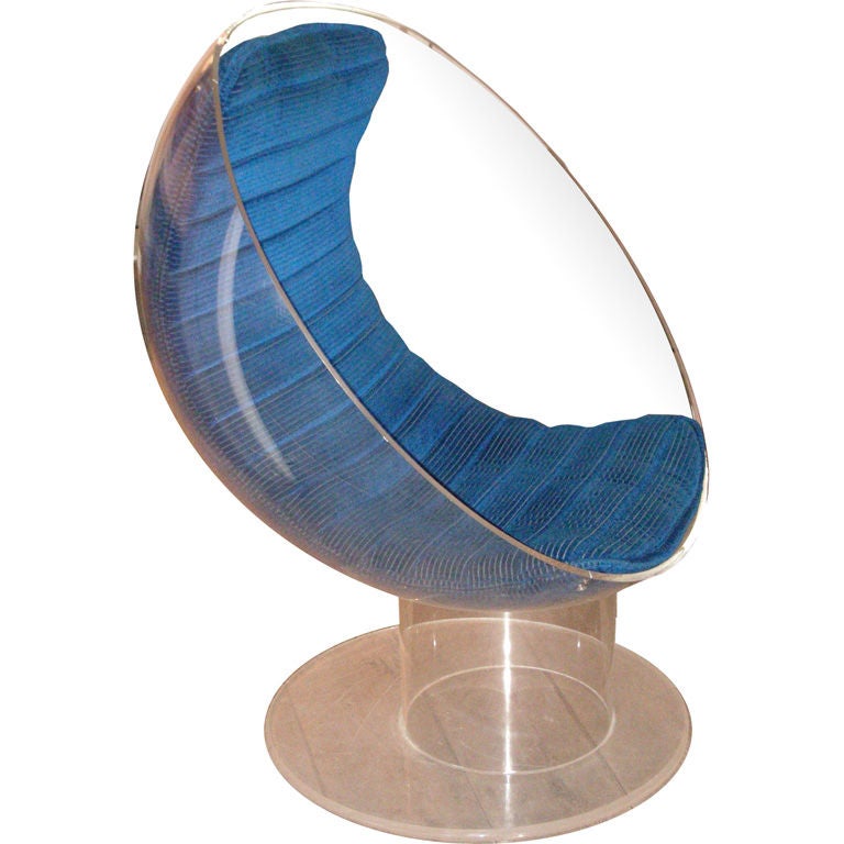 Plexiglass bubble armchair at 1stDibs