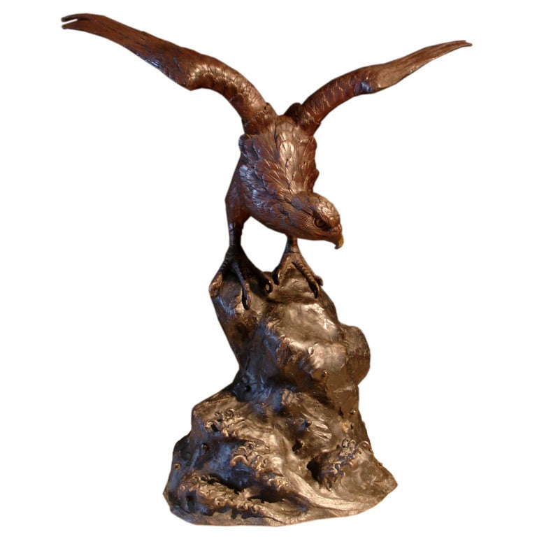 Japanese Meiji Period Bronze Sculpture of an Osprey at 1stDibs | osprey ...