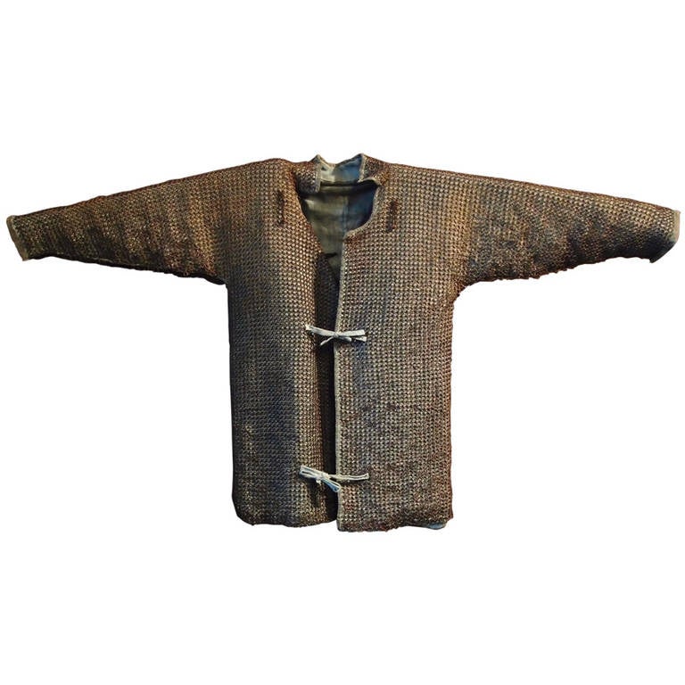 Japanese Samurai Chain Mail Undergarment, Kusari Katabira at 1stDibs