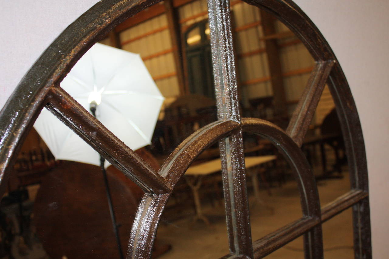 Industrial Iron Window Frame Mirror at 1stDibs | industrial window ...