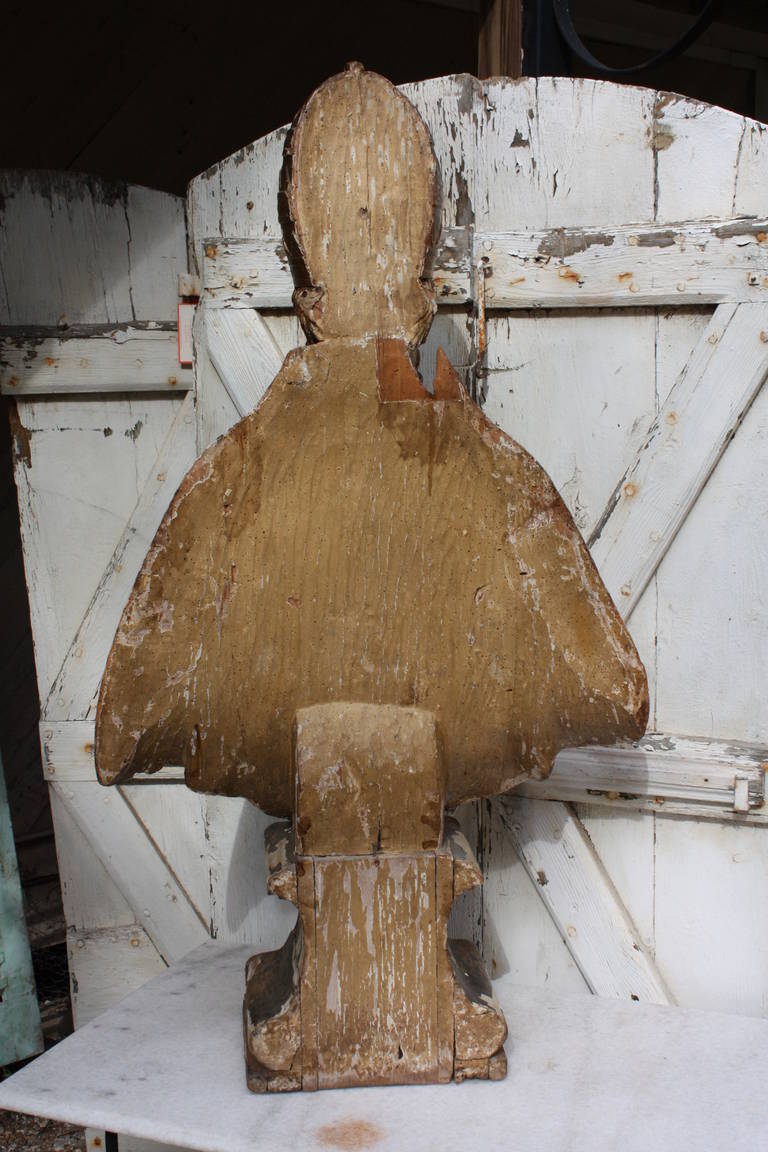 18th Century Gilded Italian Statue of a Pope Wearing his Papal Tiara at ...