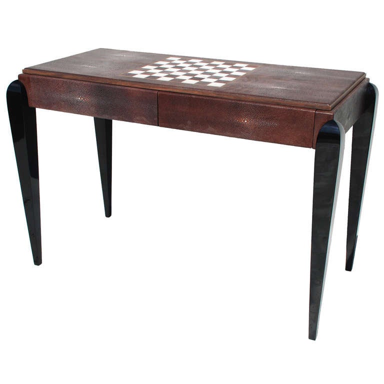 Art Deco Style Chess Table at 1stDibs