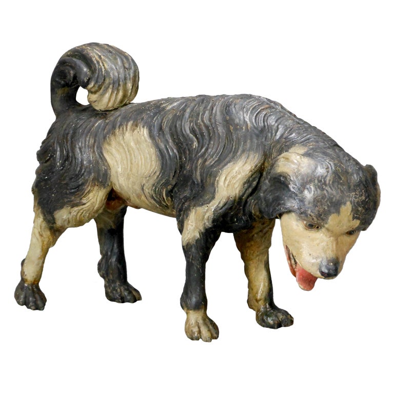 Baroque Sculpture of a Dog For Sale at 1stDibs