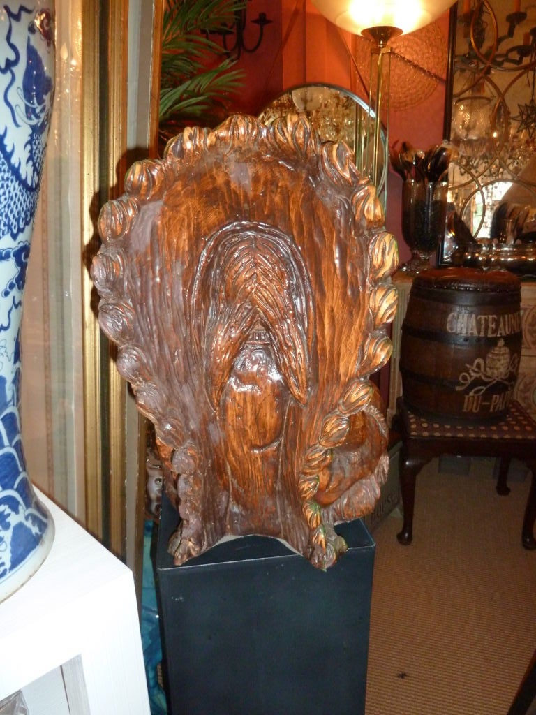 Vintage Glazed Ceramic Indian Chief Cigar Store Display at 1stDibs ...
