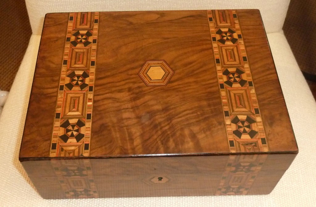 19th Century English Tunbridge Ware Box at 1stDibs