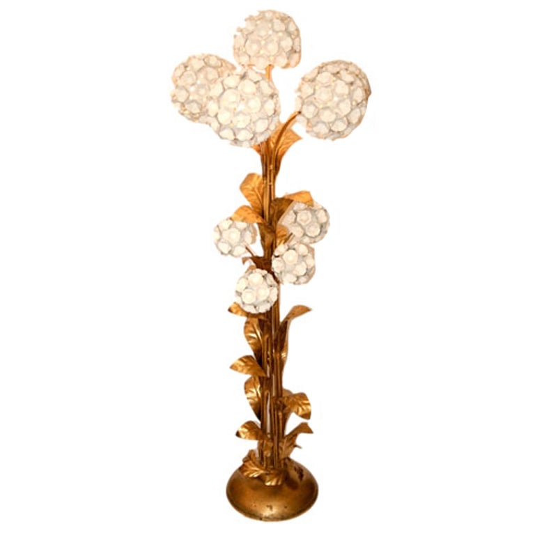 Hydrangea Lamp - 3 For Sale on 1stDibs