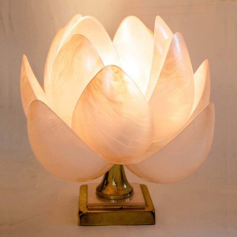 1950s 'Full Bloom' Lotus Table Lamp at 1stDibs