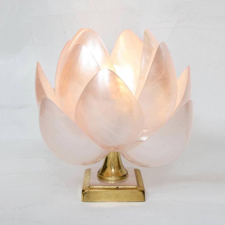 1950s 'Full Bloom' Lotus Table Lamp at 1stDibs