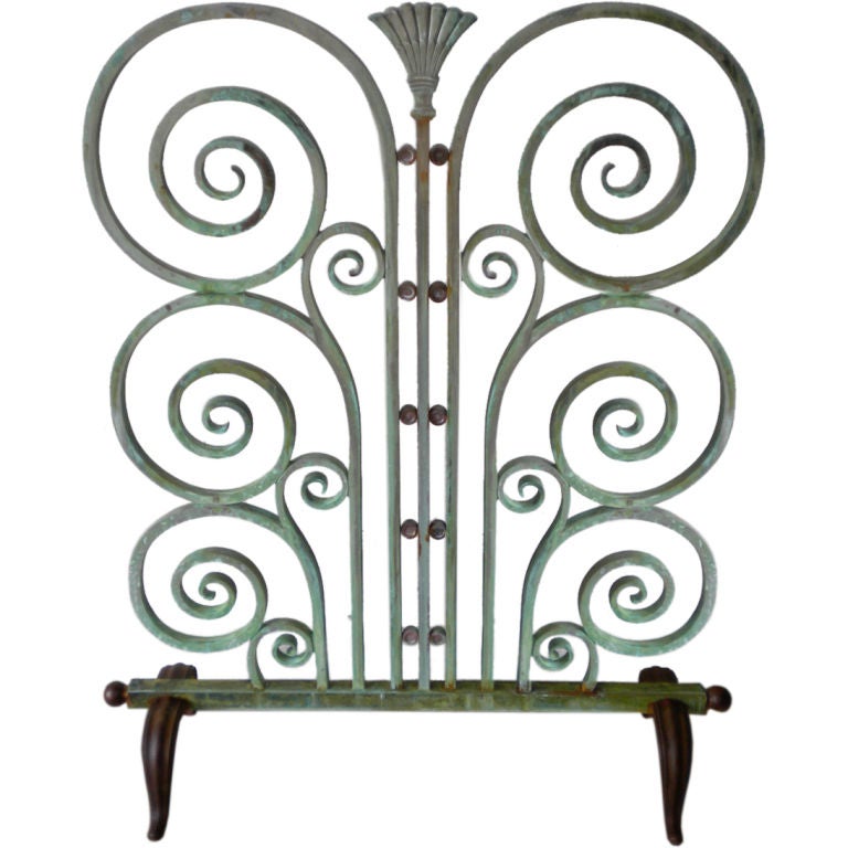 Bronze fireplace screen at 1stDibs