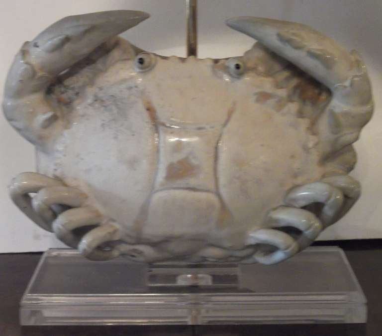 Ceramic Crab Table Lamp at 1stDibs