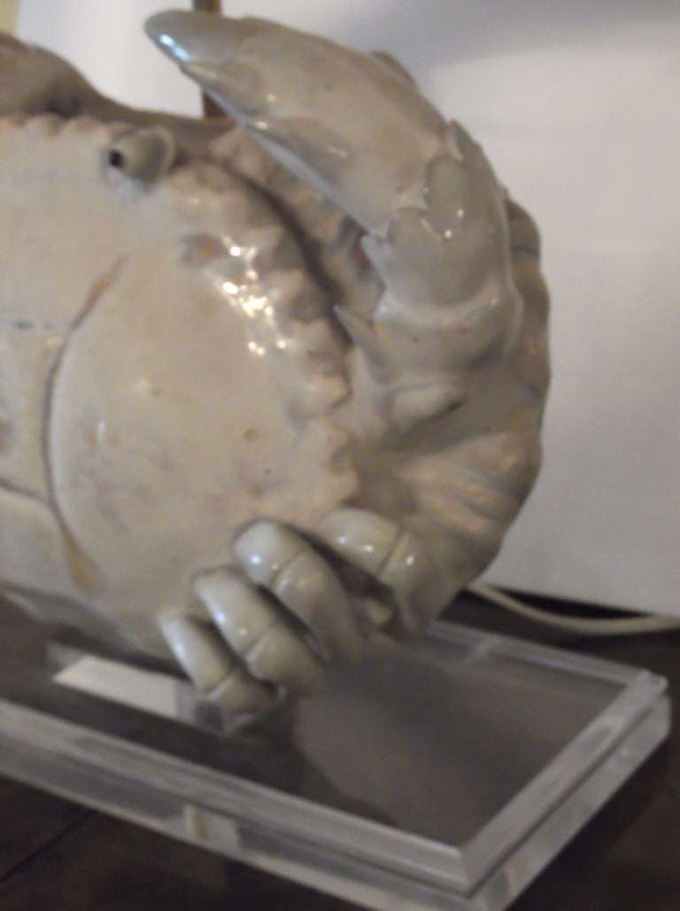 Ceramic Crab Table Lamp at 1stDibs