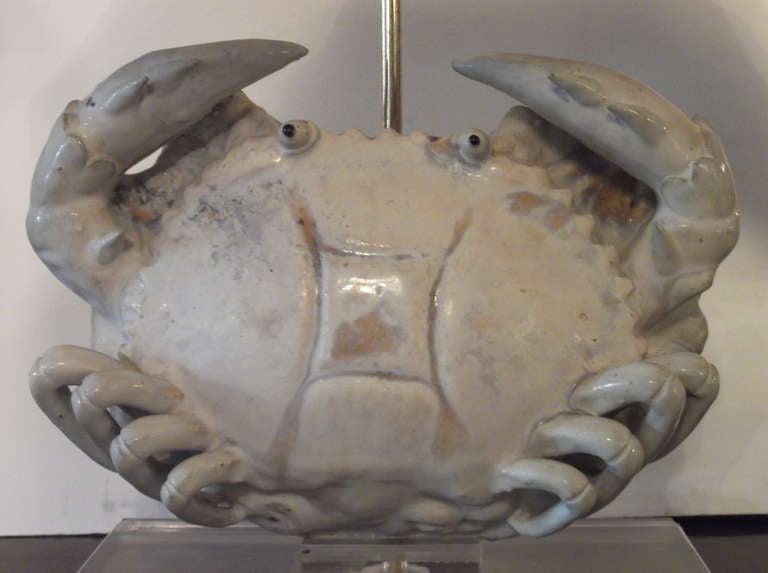 Ceramic Crab Table Lamp at 1stDibs