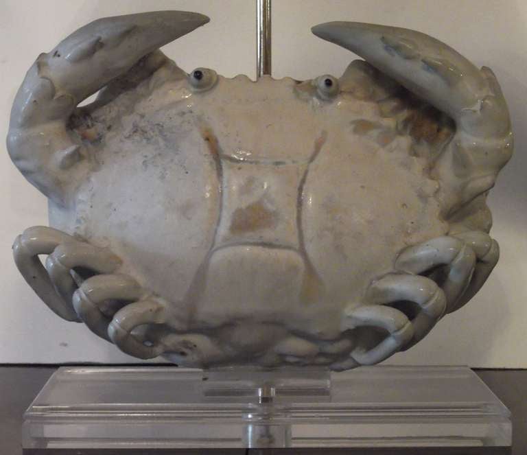 Ceramic Crab Table Lamp at 1stDibs