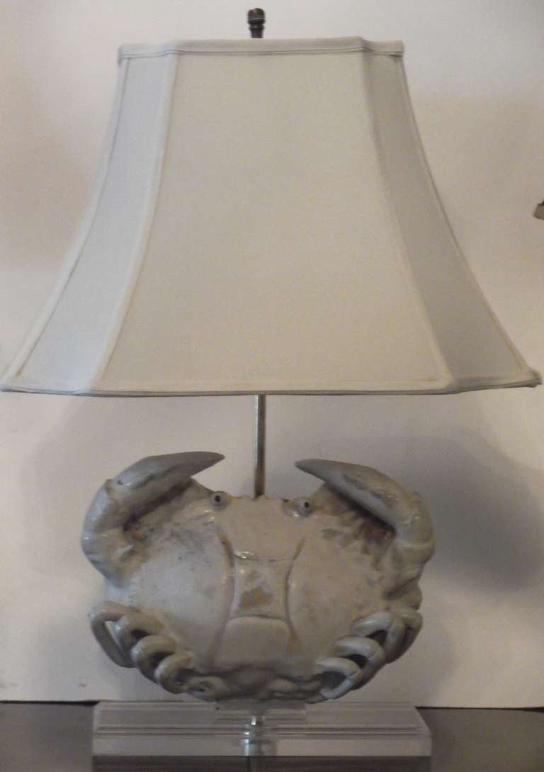 Ceramic Crab Table Lamp at 1stDibs