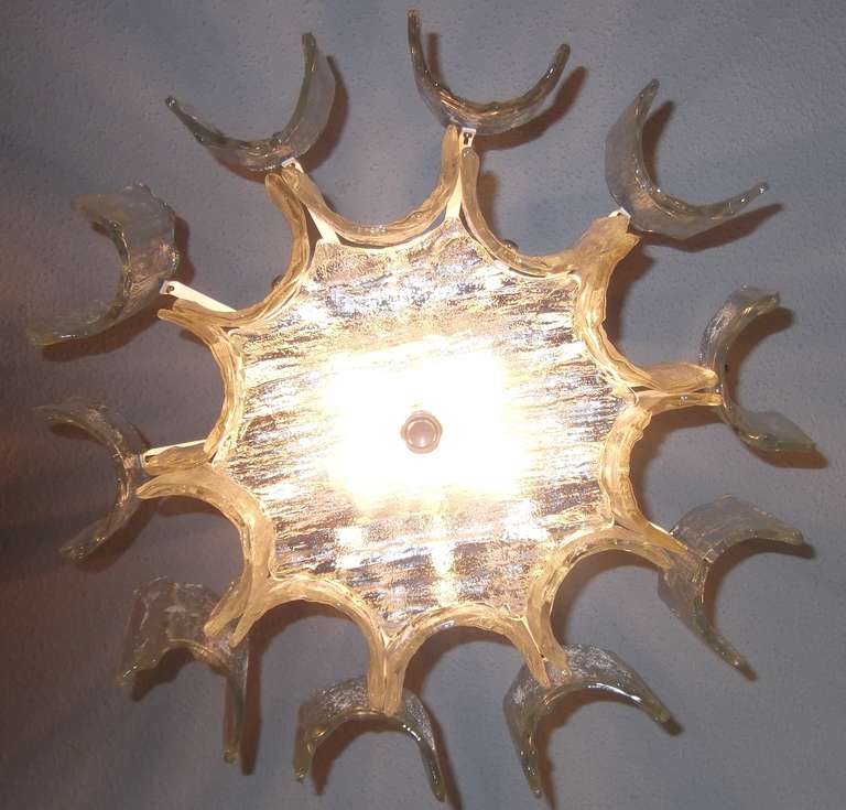 Funky Glass Chandelier at 1stDibs