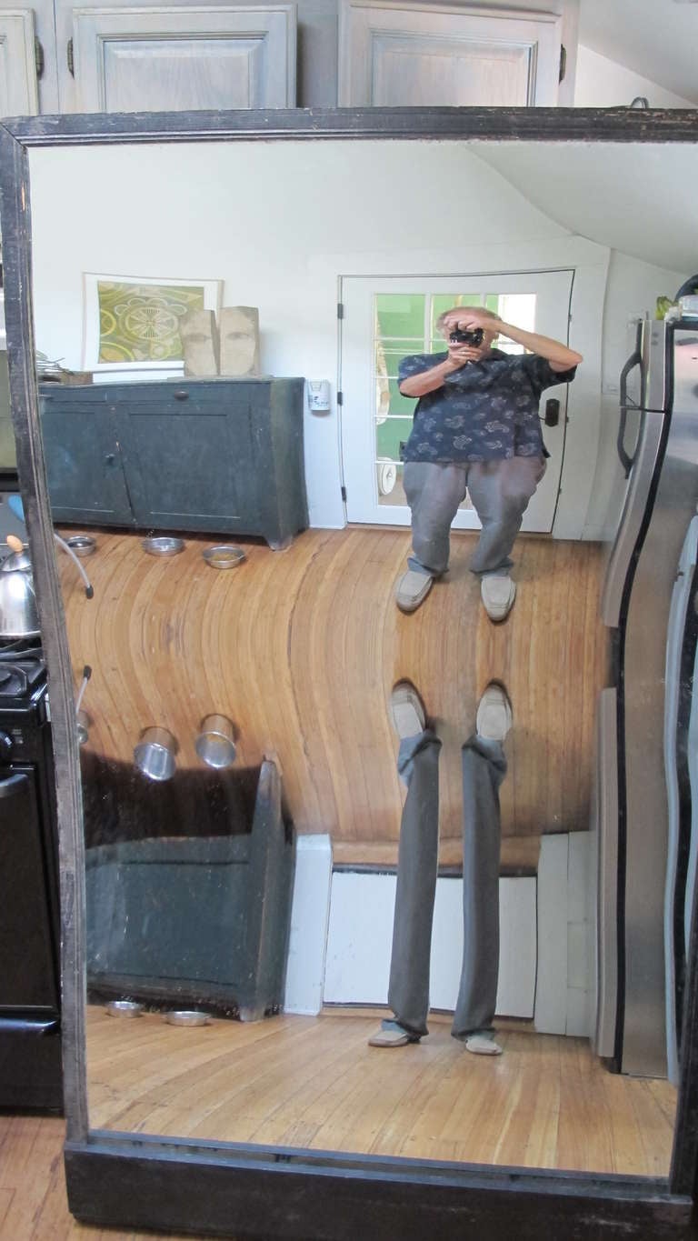Big Wave Fun House Mirror at 1stDibs