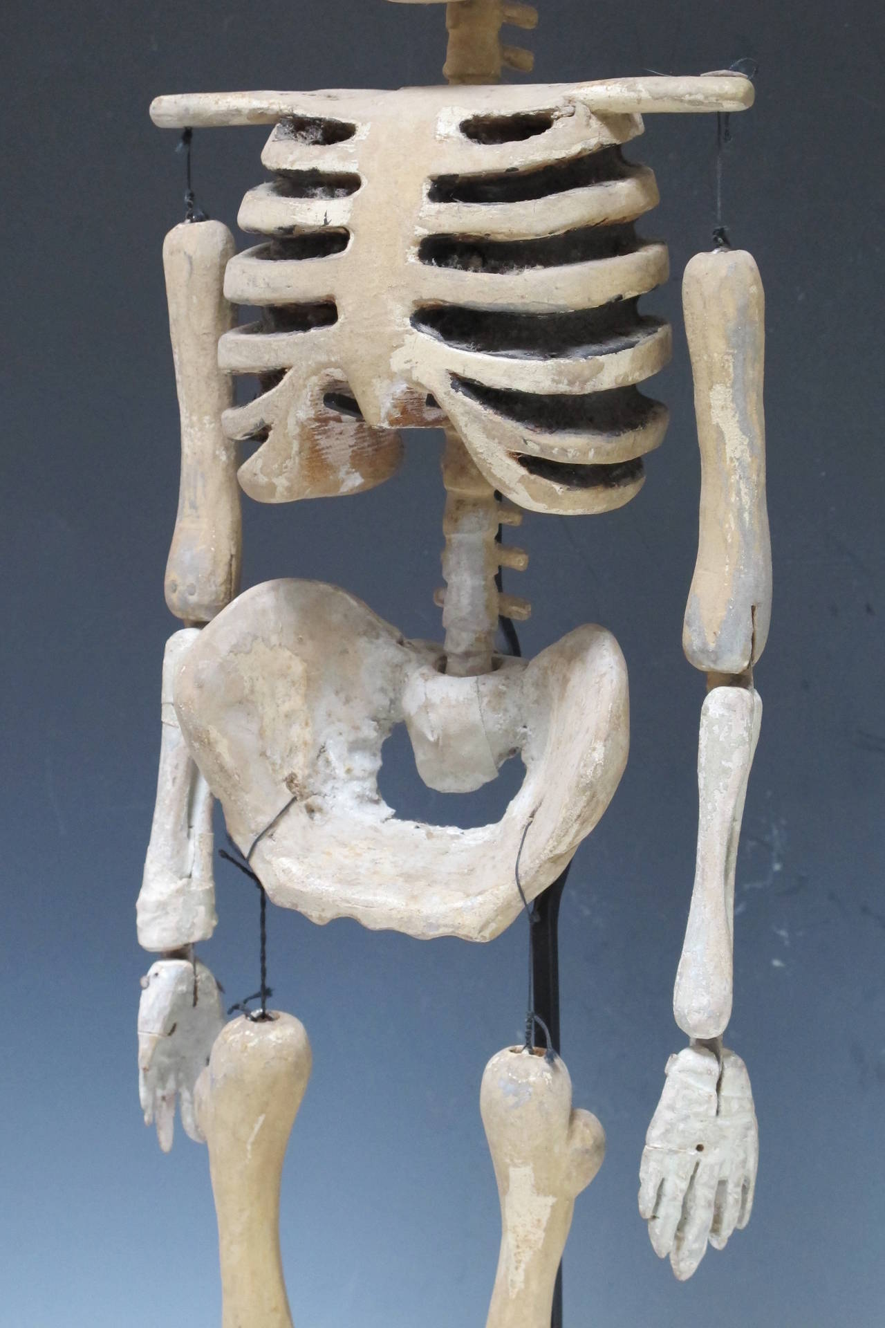 Wood Skeleton Puppet at 1stDibs | skeleton puppet for sale, skeleton ...
