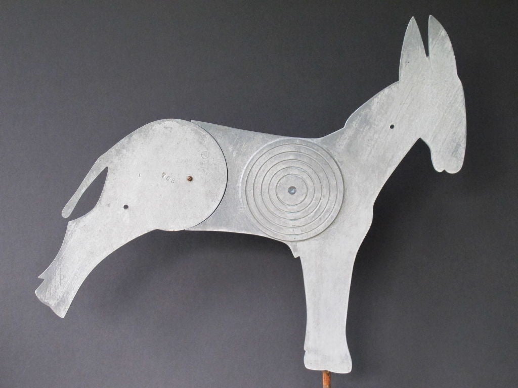 Large Metal Kicking Donkey Target at 1stDibs