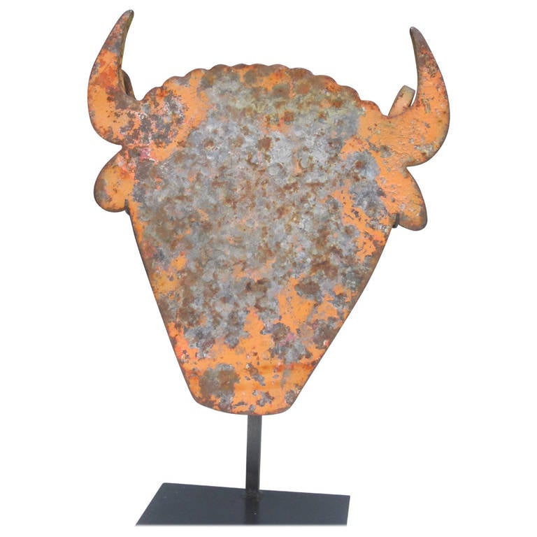 Buffalo Head Shooting Gallery Target at 1stDibs