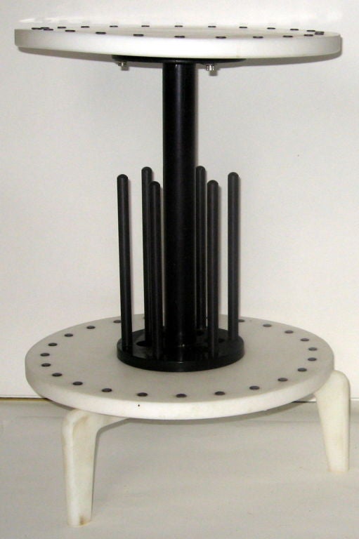 One Off Custom Machined Pair of Studded End Tables 1960's For Sale at ...