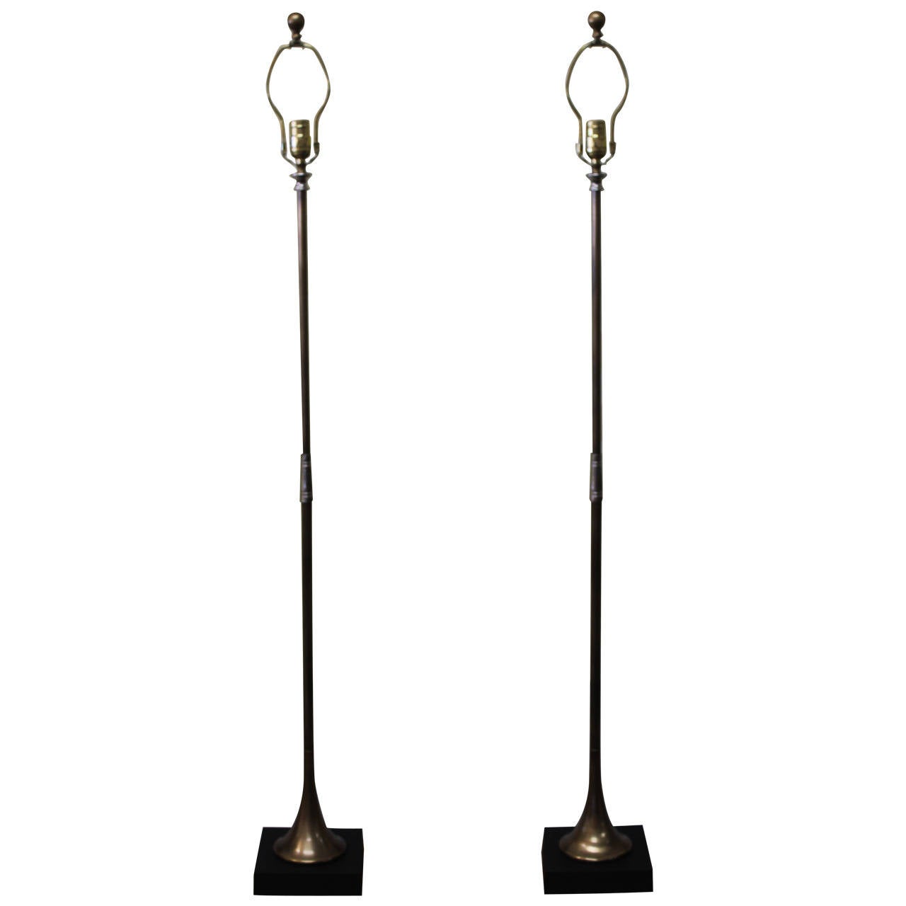 Pair of Chapman Trumpet Floor Lamps at 1stDibs