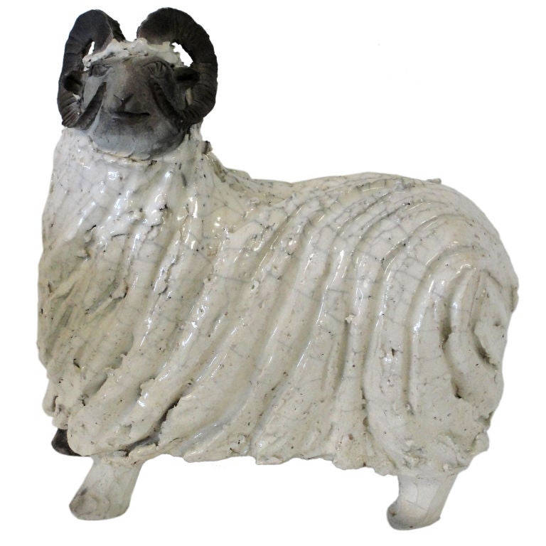 Ceramic Sheep at 1stDibs