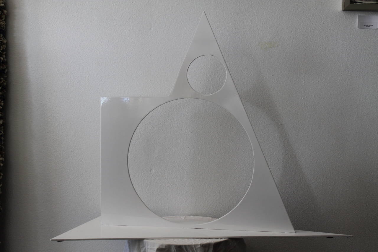 White Abstract Steel Sculpture For Sale at 1stdibs