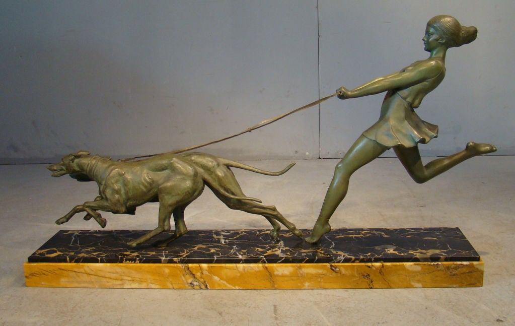 GEO MAXIM ART DECO SCULPTURE at 1stDibs