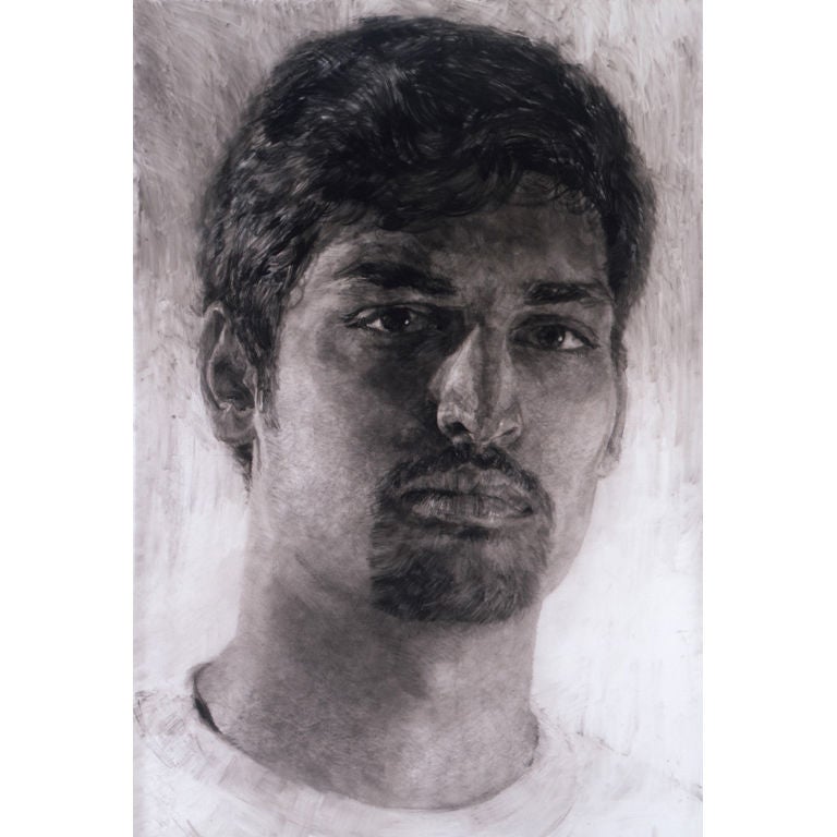 Mary Borgman charcoal on mylar drawing 62" x 41" For Sale at 1stDibs