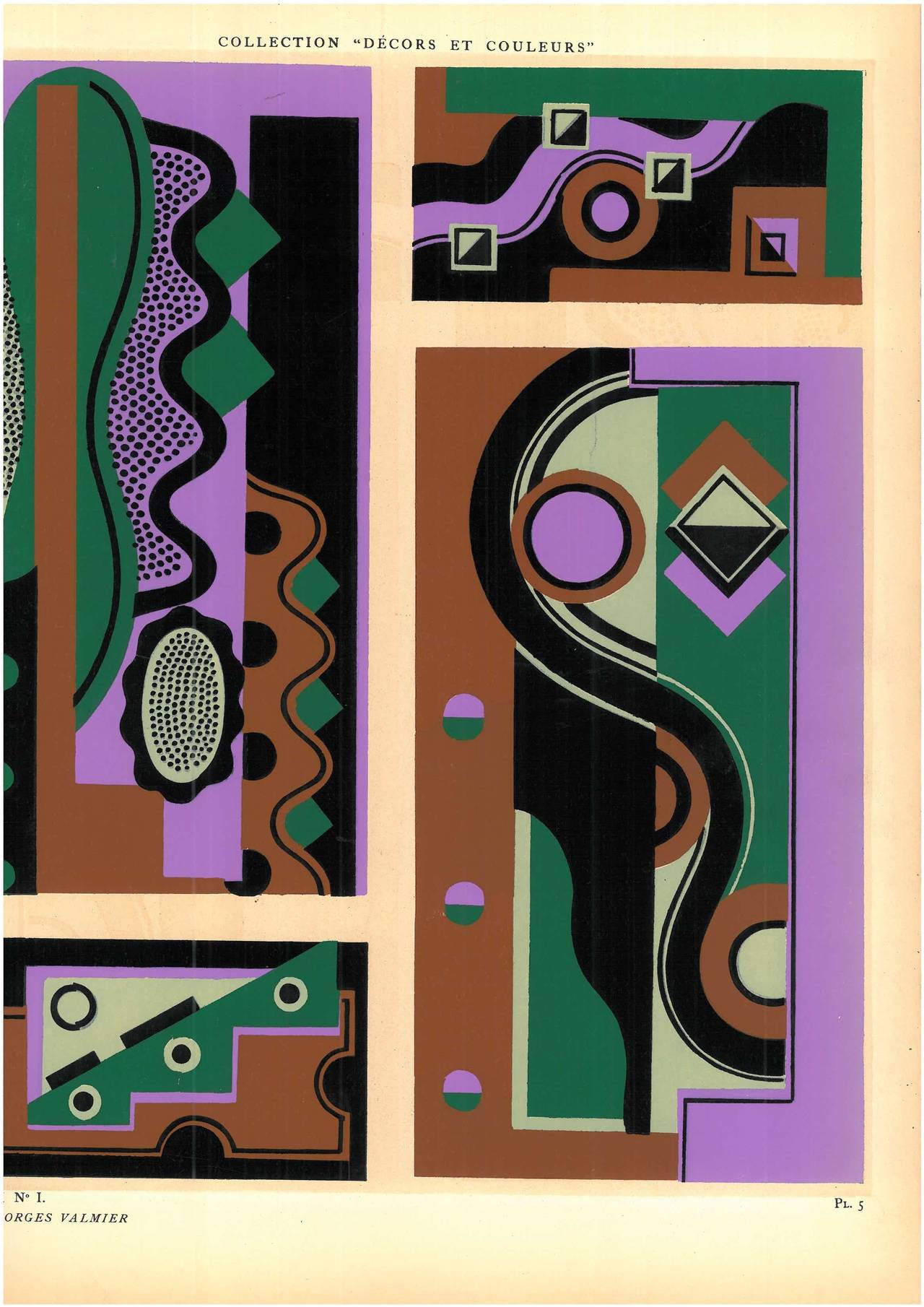 "Collection Decors et Couleurs" Par Georges Valmier, Book at 1stDibs
