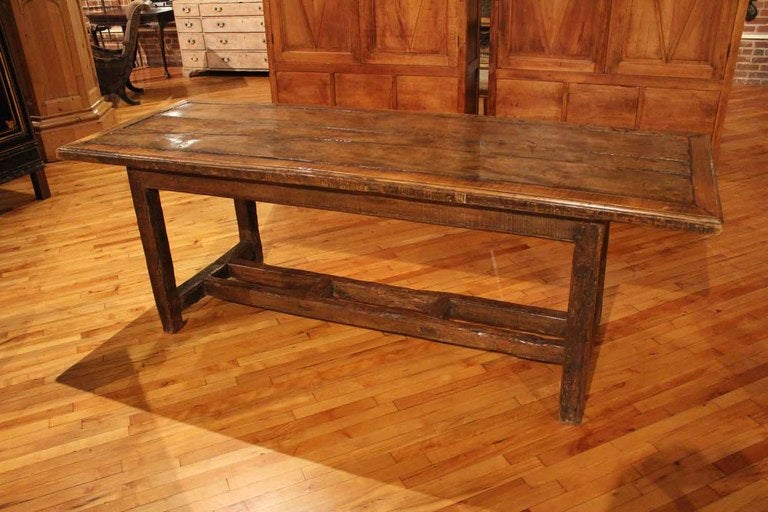 English Walnut Farmhouse Table For Sale at 1stDibs