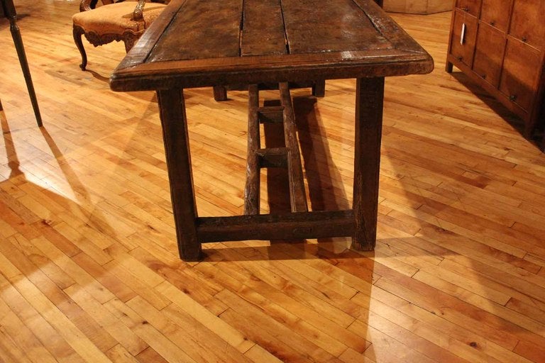 English Walnut Farmhouse Table For Sale at 1stDibs