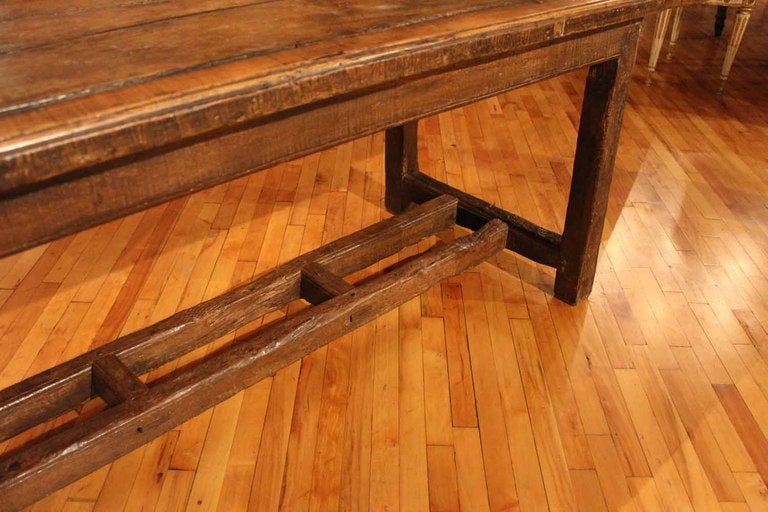 English Walnut Farmhouse Table For Sale at 1stDibs