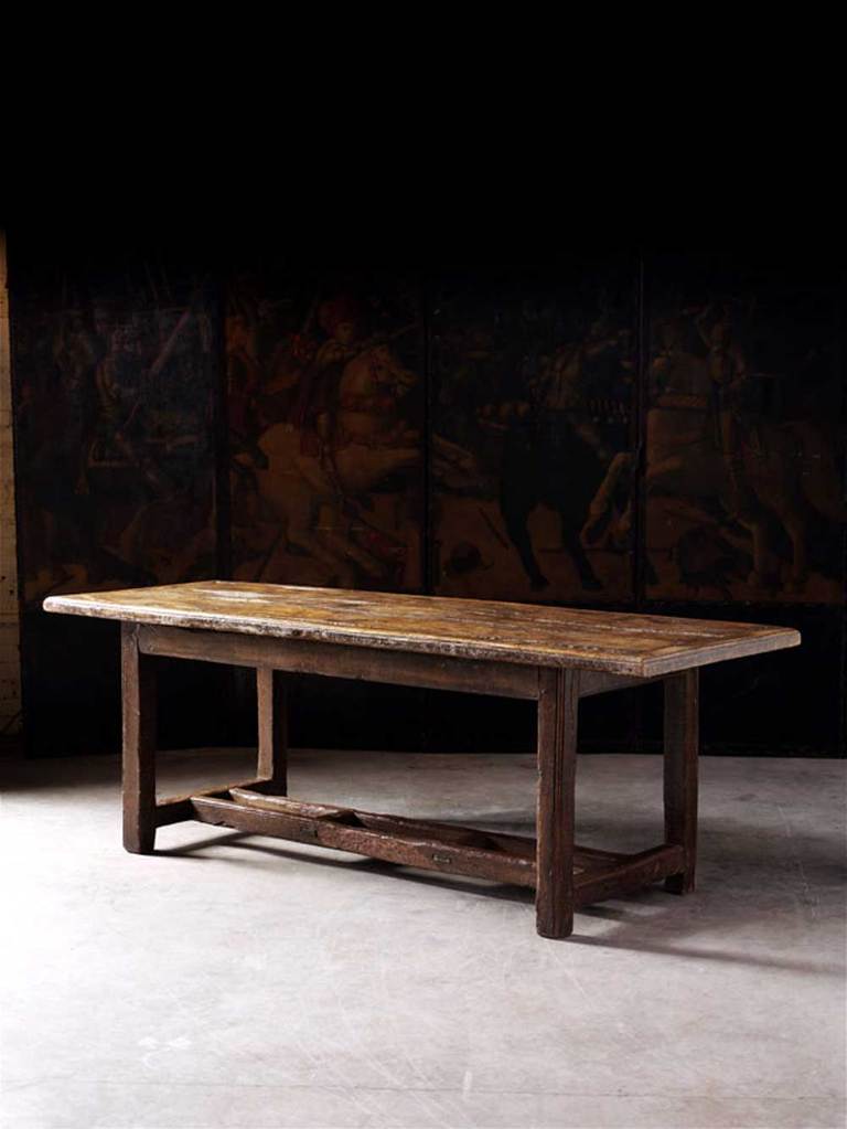 English Walnut Farmhouse Table For Sale at 1stDibs