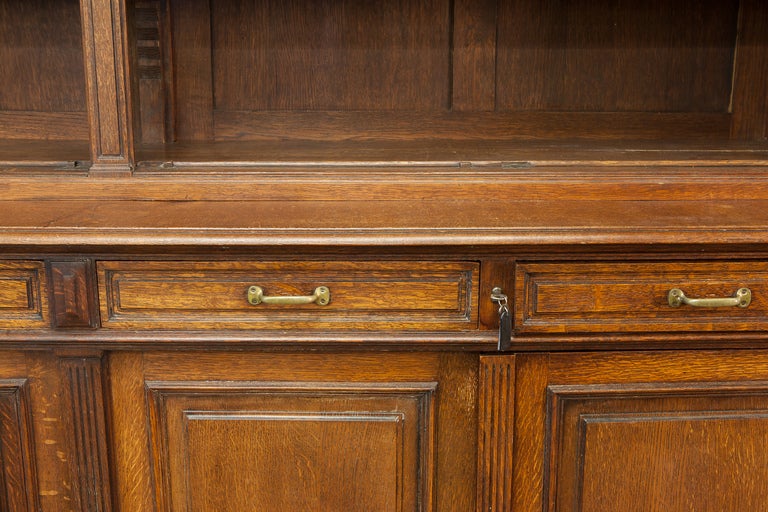 19th Century French Quarter Sawn Oak Bibliotheque at 1stDibs