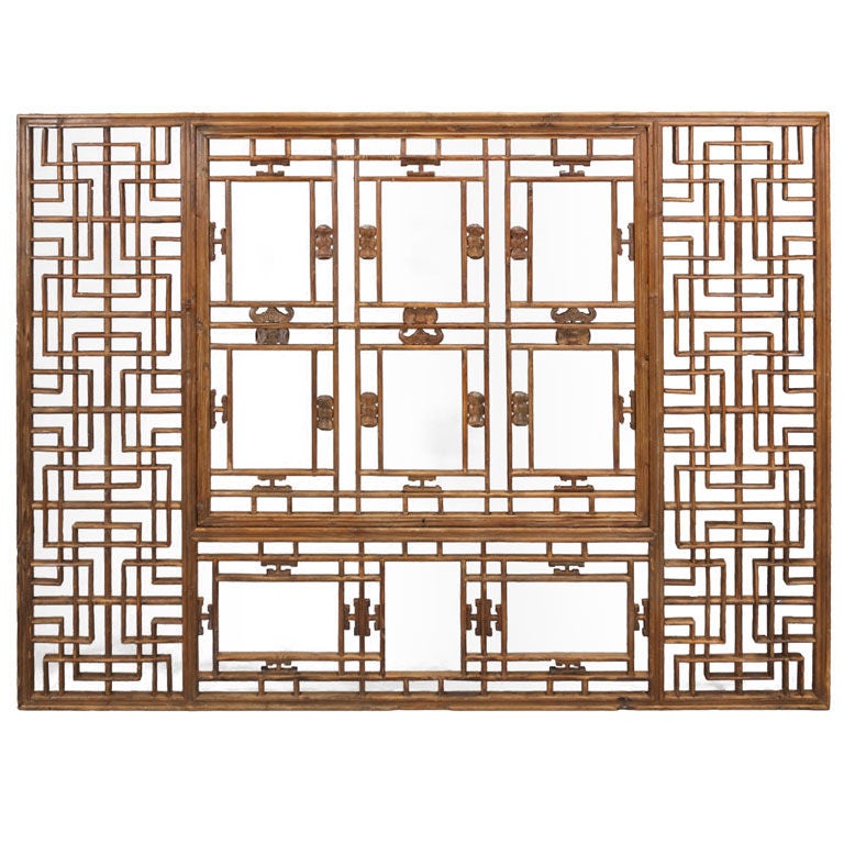 19th Century Chinese Wooden Screen at 1stDibs