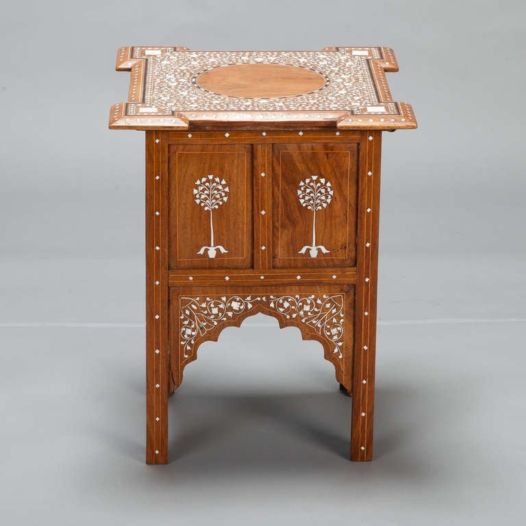 Small Size Square Anglo Indian Moorish Style Table at 1stDibs