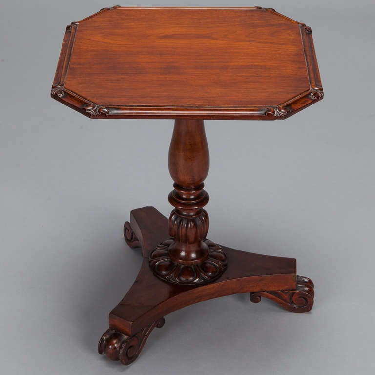 19th Century Small Octagonal Mahogany Table at 1stDibs
