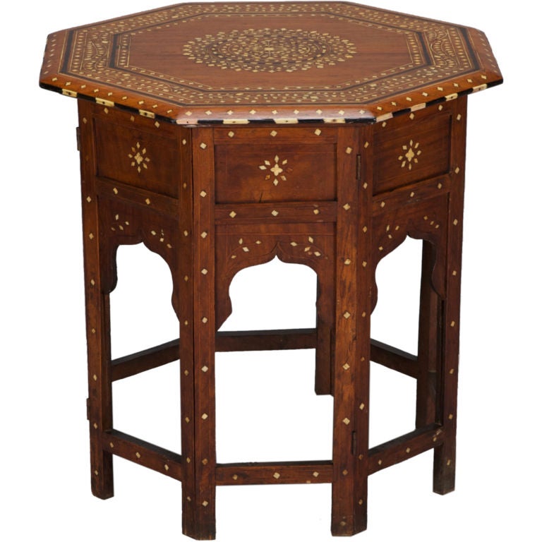 Large Moorish Style Eight Sided Table at 1stDibs