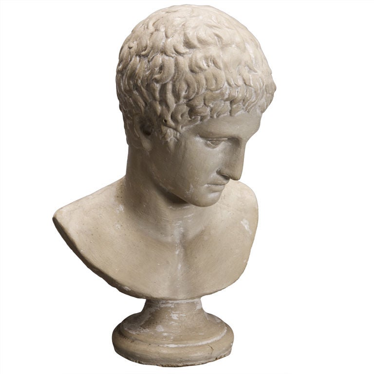 Plaster Greek Bust Right Pose at 1stDibs