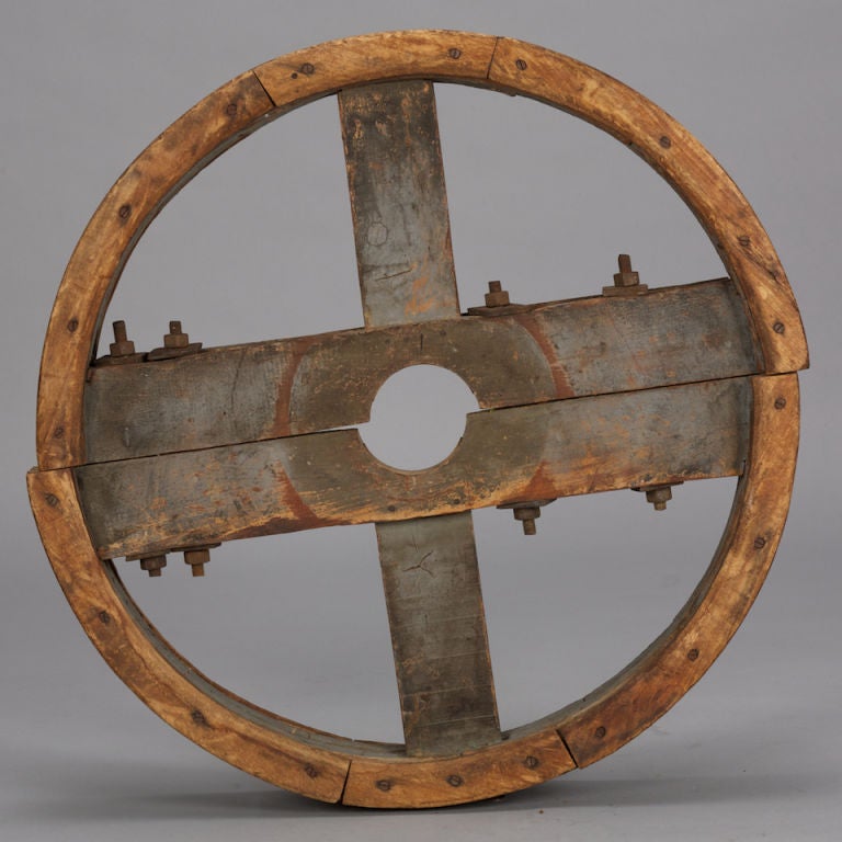 Large 19th Century Wooden Cog at 1stDibs
