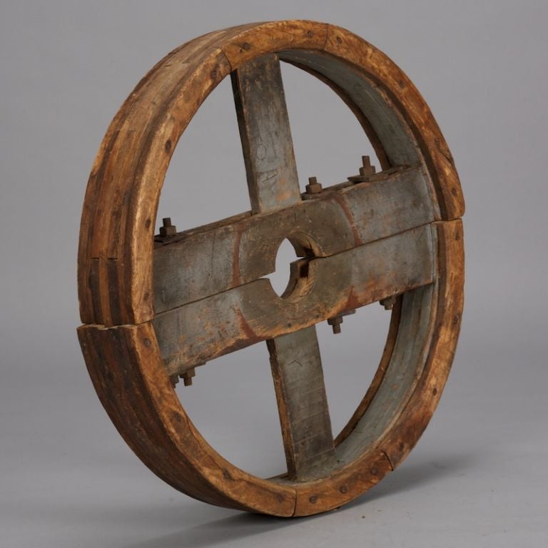 Large 19th Century Wooden Cog at 1stDibs