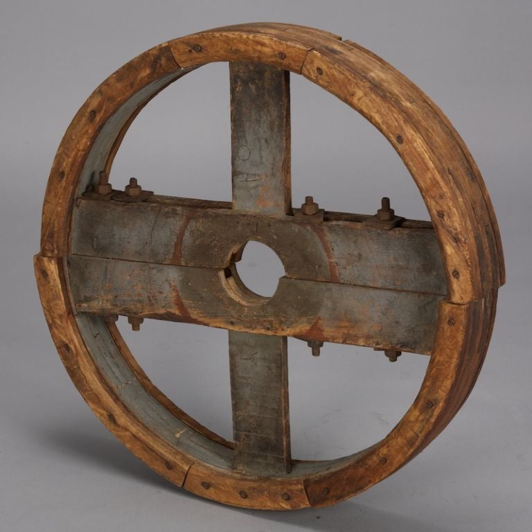 Large 19th Century Wooden Cog at 1stDibs