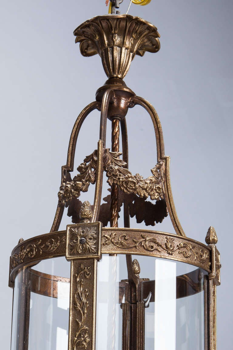 Pair French Bronze Four Light Lanterns at 1stDibs