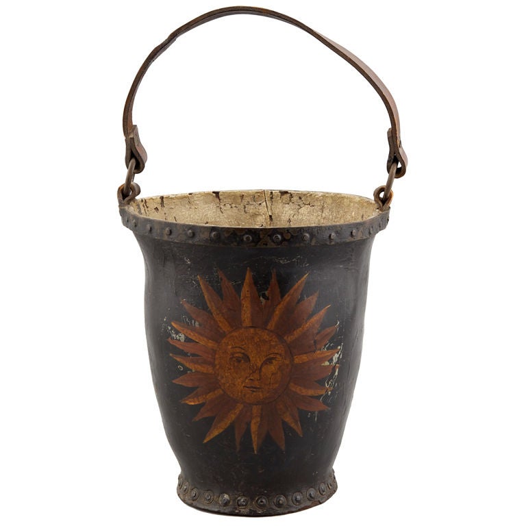 Armoral Leather Fire Bucket For Sale at 1stDibs | antique fire buckets ...