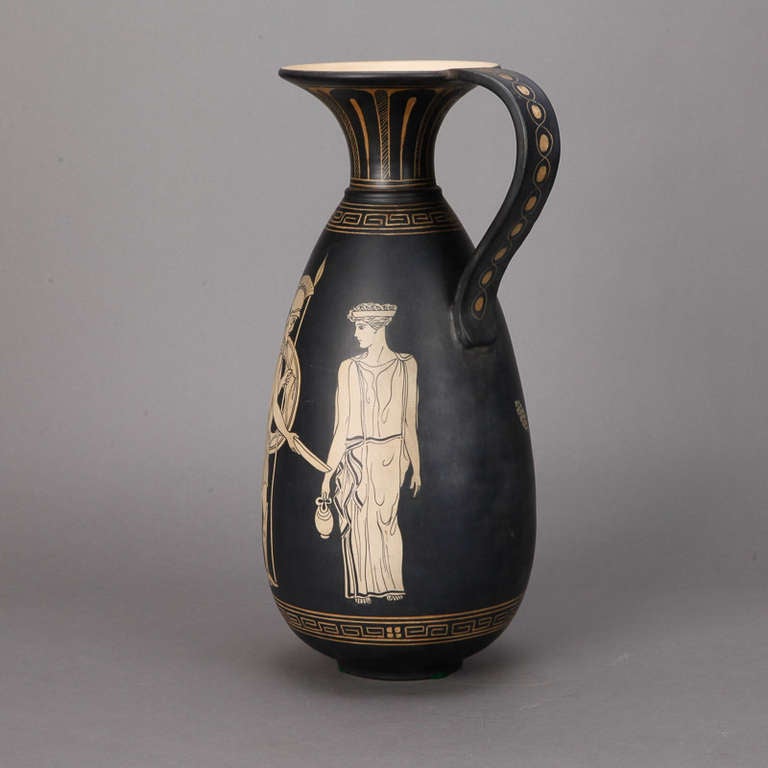 Large Neo Classical Ewer with Etruscan Figures For Sale at 1stDibs