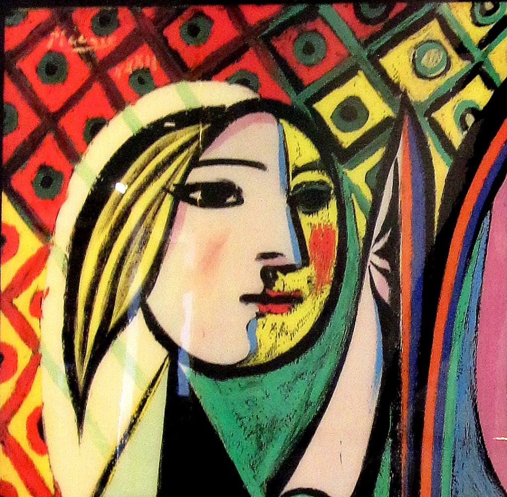 Large Lacquered Picasso Screen Print at 1stDibs