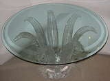 Lucite Cactus Flower Table at 1stdibs